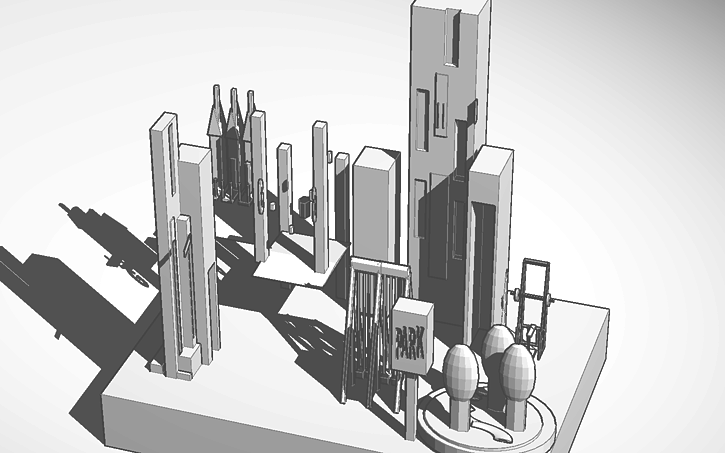 3D design city - Tinkercad