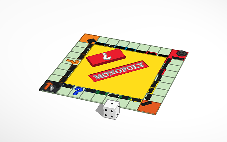 3D design MONOPOLY - Tinkercad