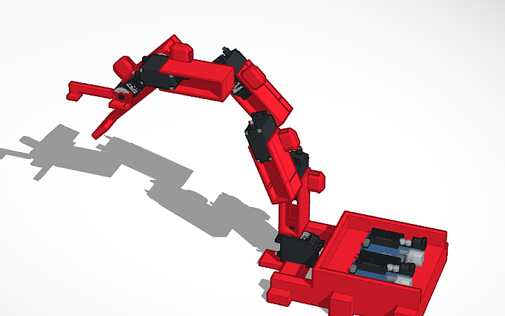 3D design mechanical arm - Tinkercad