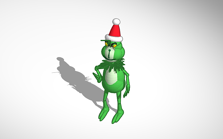 3D design Grinch - Tinkercad
