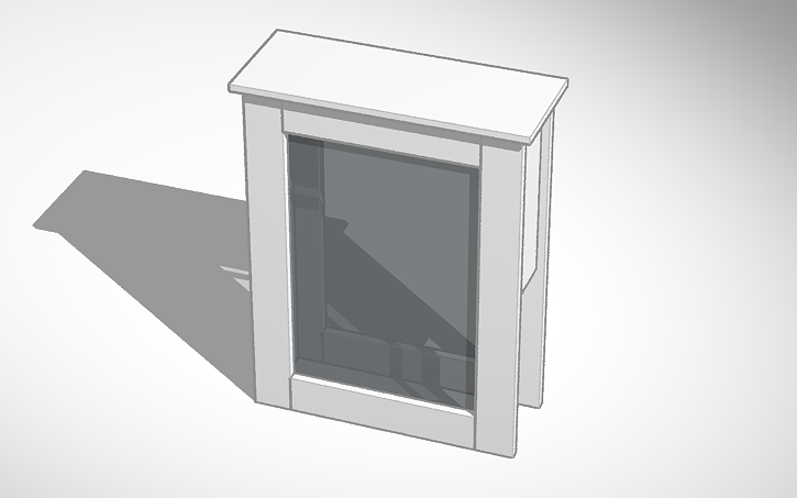 3D design Radiator Cover - Tinkercad