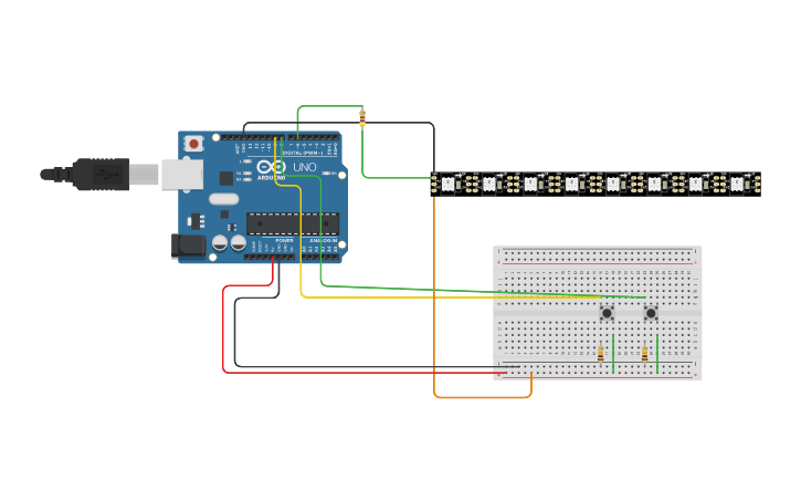 Circuit design pong sintaxis - Tinkercad