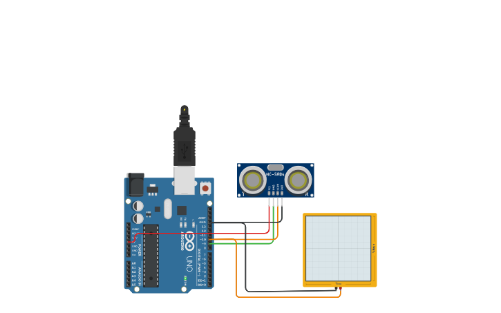 Circuit design Ultrasonic Sensor Interfacing with Arduino - Tinkercad Circuit design Ultrasonic Sensor Interfacing with Arduino - Tinkercad