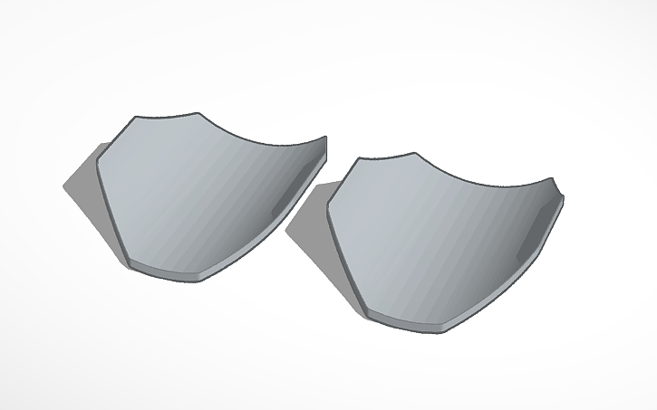 3D design Shoulder Plate (2) - Tinkercad