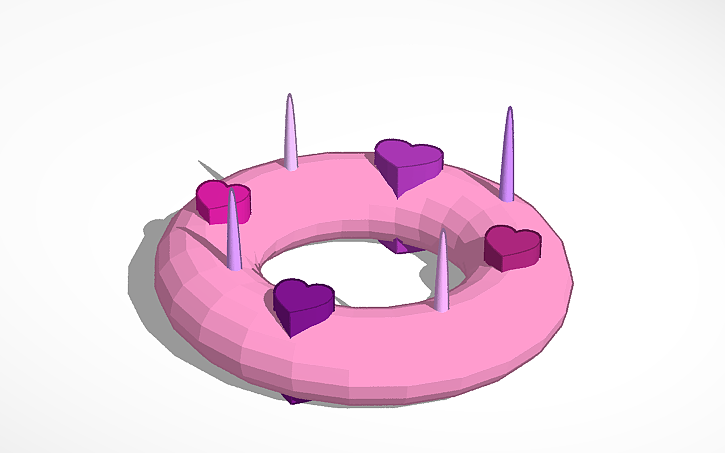 3D design Valentines Halo - Tinkercad
