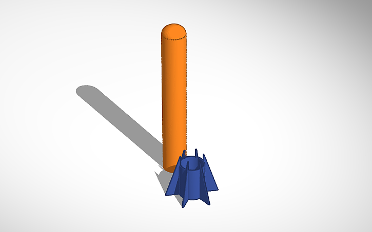 3D design Rocket Fins - Tinkercad