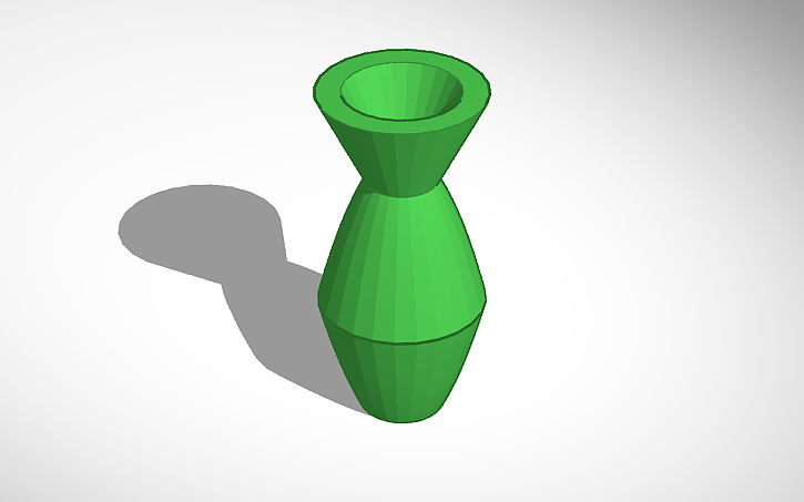 3D design flower vase - Tinkercad