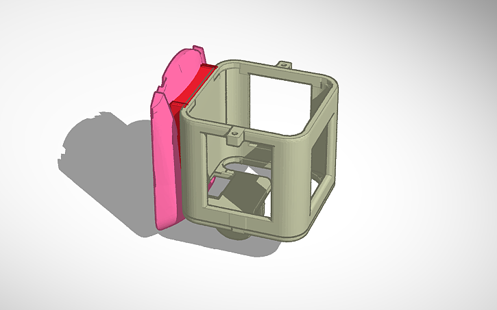 3D design Hero Session case with Wahoo Bolt V2 mount - Tinkercad