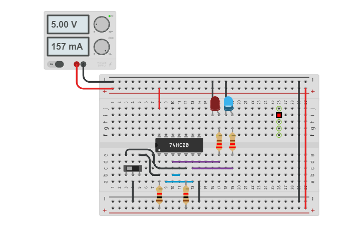 Circuit design DC Clock Generator - Tinkercad