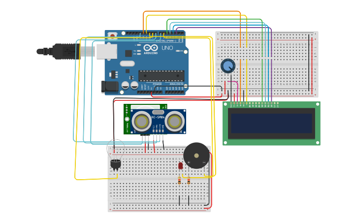 Circuit design Security System - Tinkercad