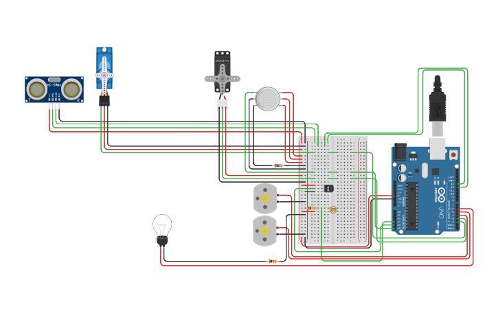 Circuit design home-automation system - Tinkercad