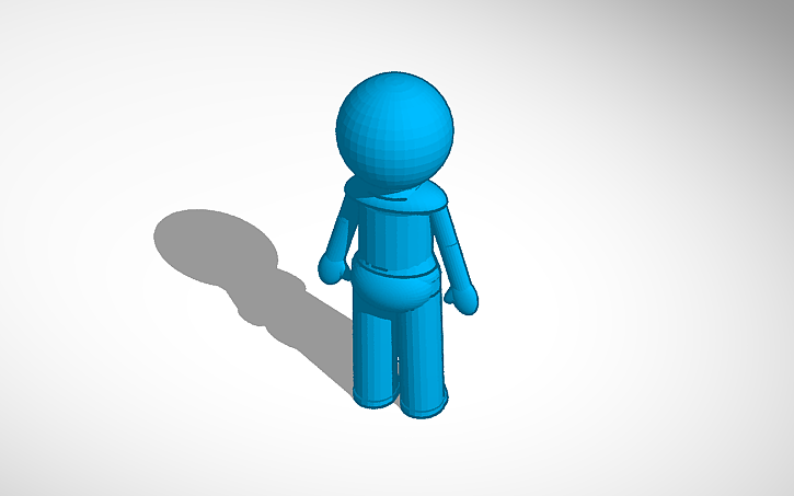 3d Design Basic Person Structure Tinkercad