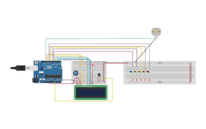 Circuit design circuito lcd | Tinkercad