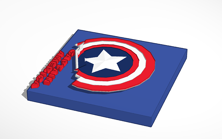 3D design Marvel's Captain America's shield | Tinkercad