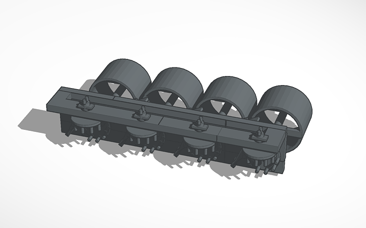 3D design Pascaline mechanism - Tinkercad