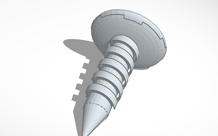 3D design Phillips Head Screw - Tinkercad