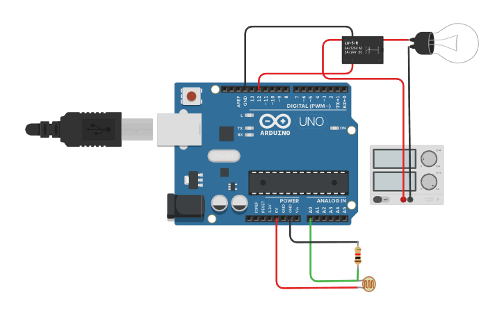 Circuit Design Home Appliances Using Relay Bluetooth Arduino And Blink Apps Tinkercad 5859