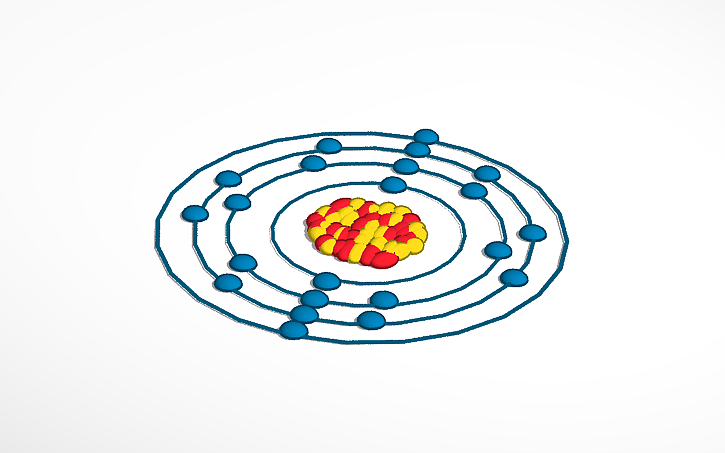 3D design Titanium atom | Tinkercad