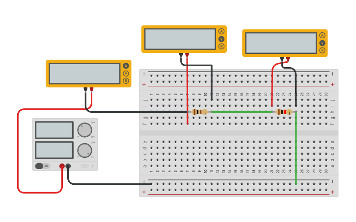 Circuit design KVL CIRCUT | LAB 2 CIRCUT - Tinkercad