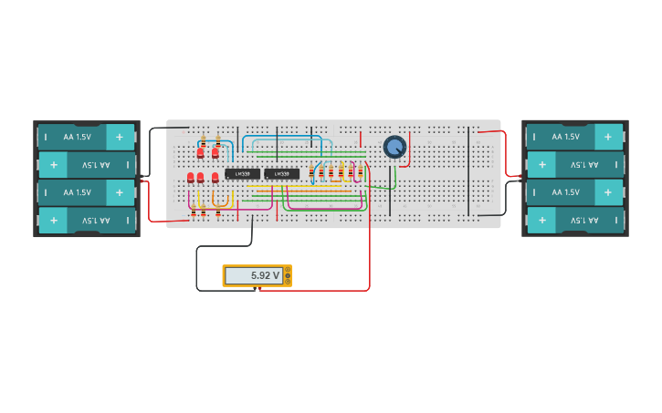 Circuit design ADC回路 - Tinkercad