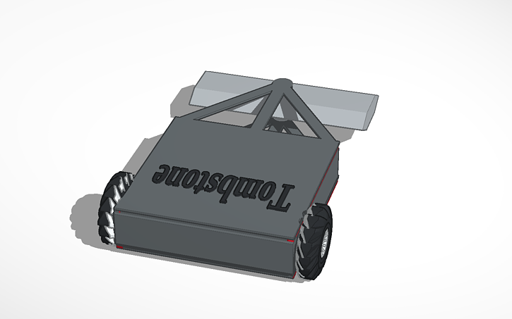 3D design battle bot tombstone - Tinkercad