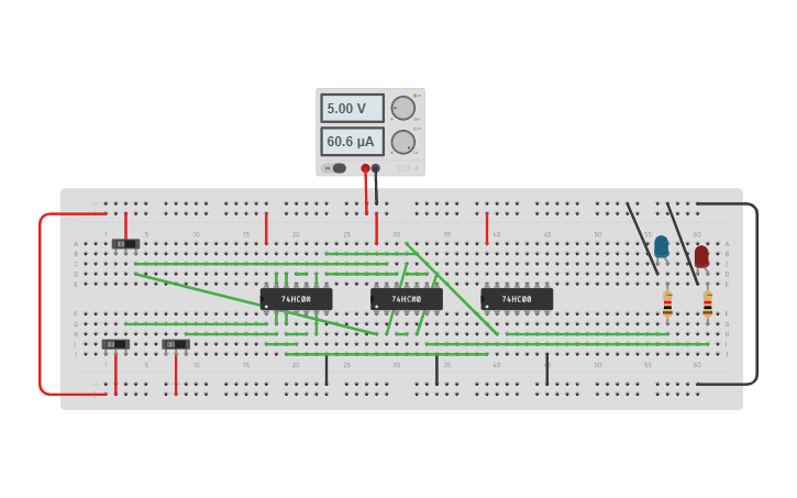 Circuit design FULL ADDER universal gate | Tinkercad