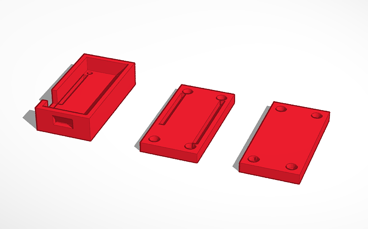 3D design Adafruit Feather Case - Tinkercad