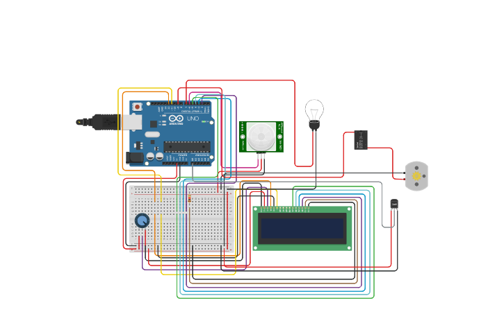 Circuit design Home Automation 1 | Tinkercad