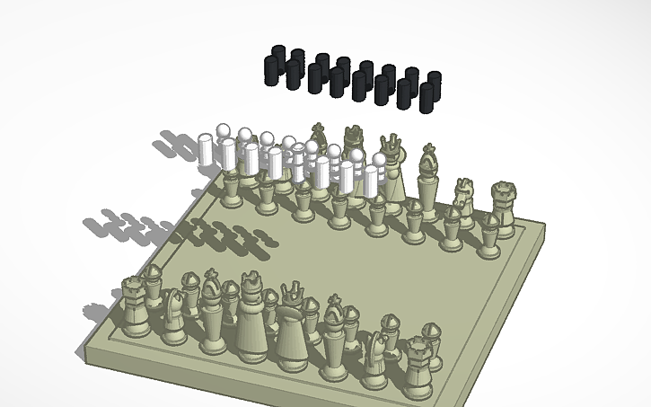 3D design Chess Board | Tinkercad