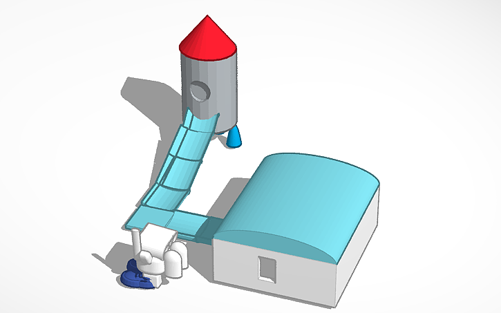 3D design Casa na lua - Tinkercad