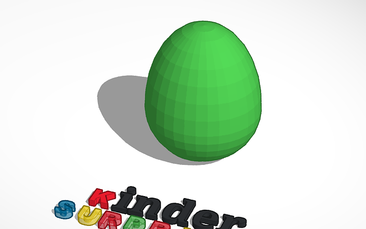 3D design Kinder Surprise Egg | Tinkercad