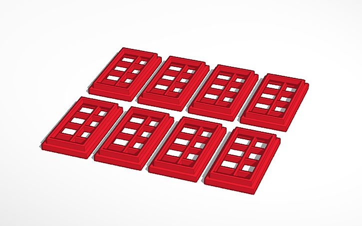 3D design singlewindow - Tinkercad
