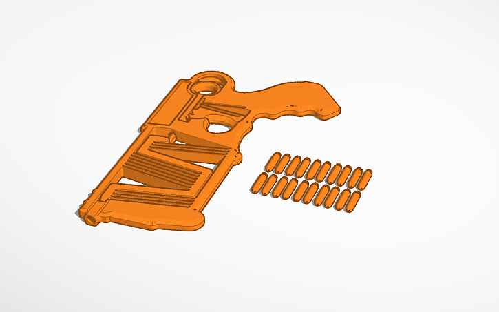 3D design One piece nerf gun (Mark Rober) - Tinkercad