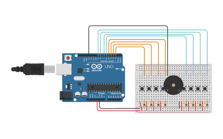 Circuit Design Buzzer Tinkercad