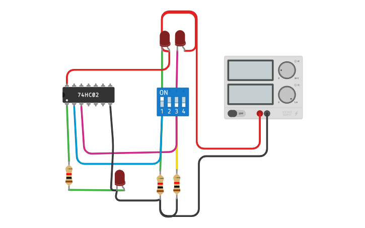 Circuit design nor | Tinkercad
