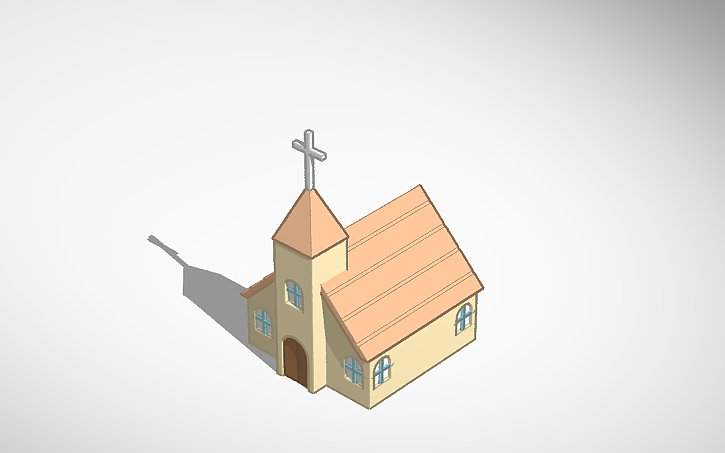 3D design CHURCH - Tinkercad