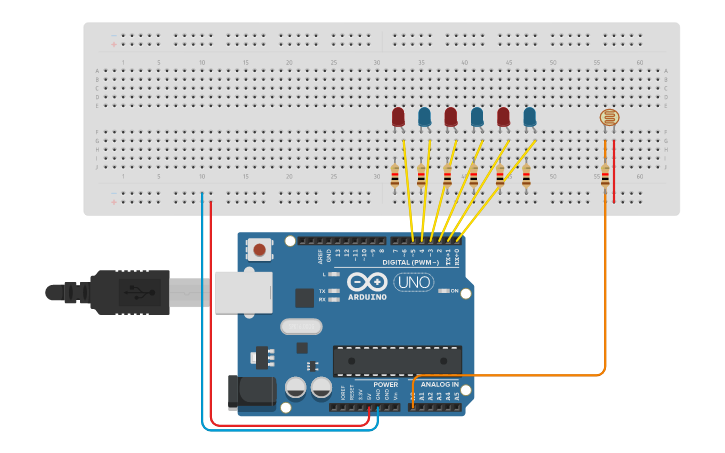 Circuit design светорезистор 2.0 | Tinkercad