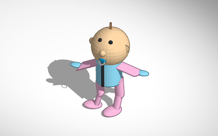 3D design doll - Tinkercad