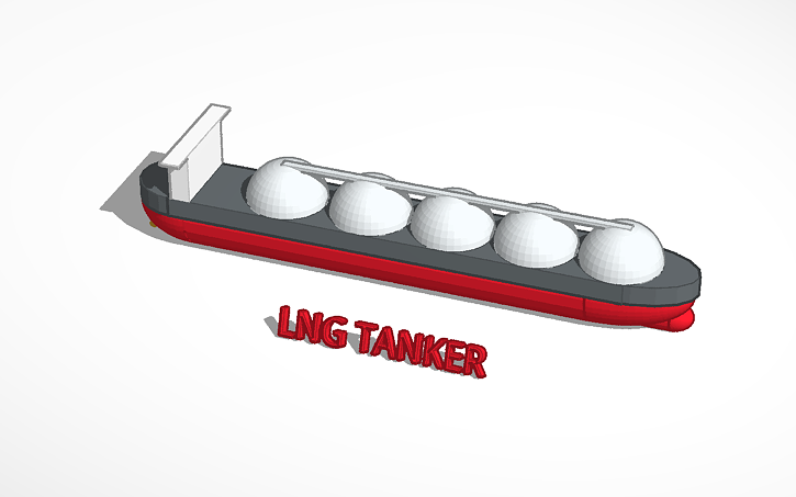 3D design LNG TANKER | Tinkercad