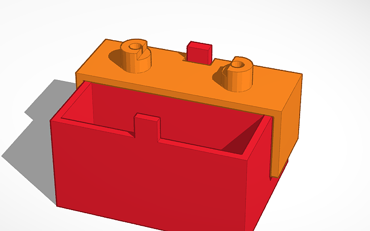 3D design Lipo battery box with display mount | Tinkercad