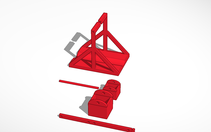 3D design Trebuchet Model Vanderweir Group 1 (William) - Tinkercad
