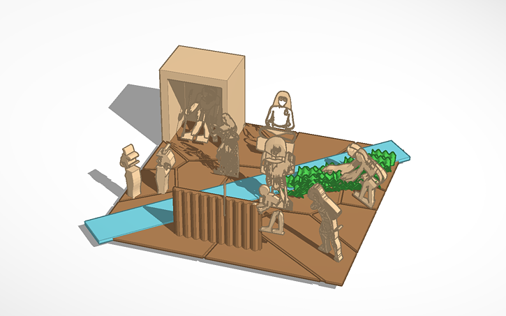 3D design Ancient Egypt Social Structure - Tinkercad