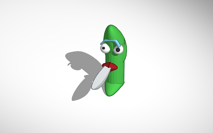 3D design Pickle Rick with a Very Long Tooth | Tinkercad