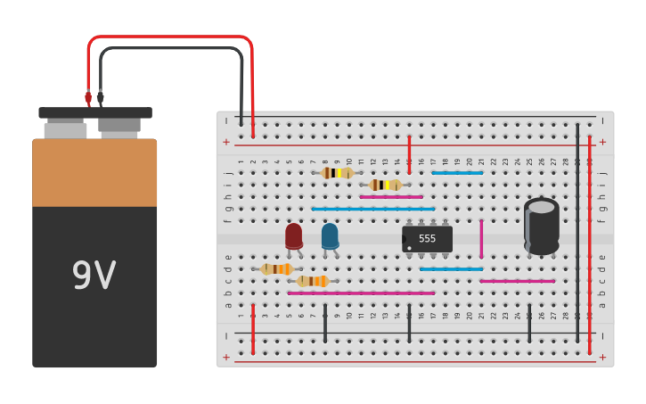 Circuit design Circuito Integrado - Tinkercad