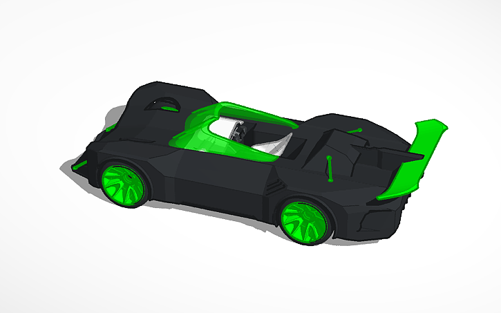 3D design Sports Car - Tinkercad