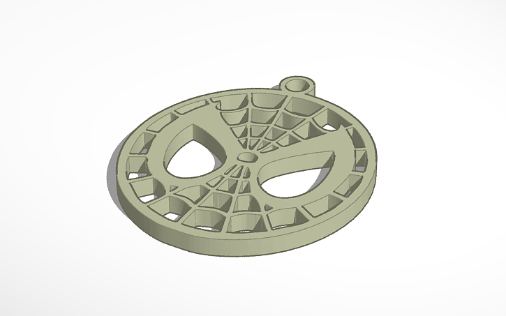 3D design Spiderman Keychain - Tinkercad