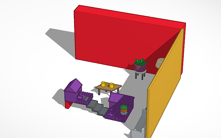 3D design Inside a house | Tinkercad