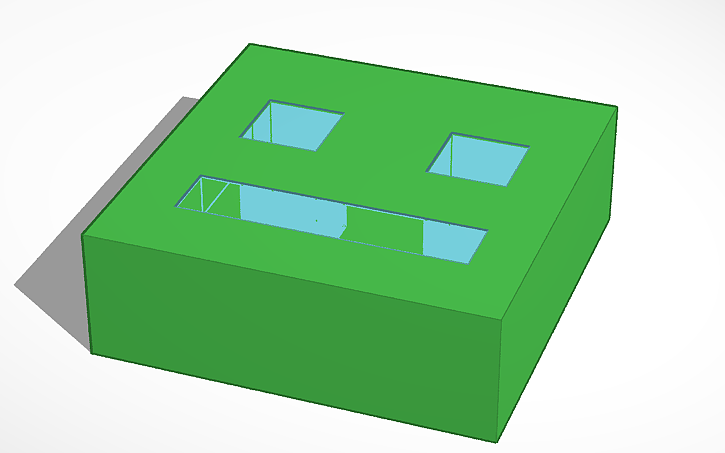 3D design Geometry Dash Cube 2 - Tinkercad