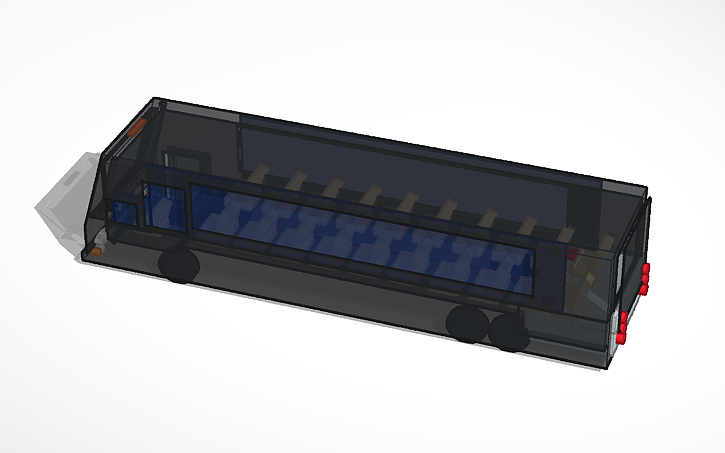 3D design Copy of Coach Bus - Tinkercad