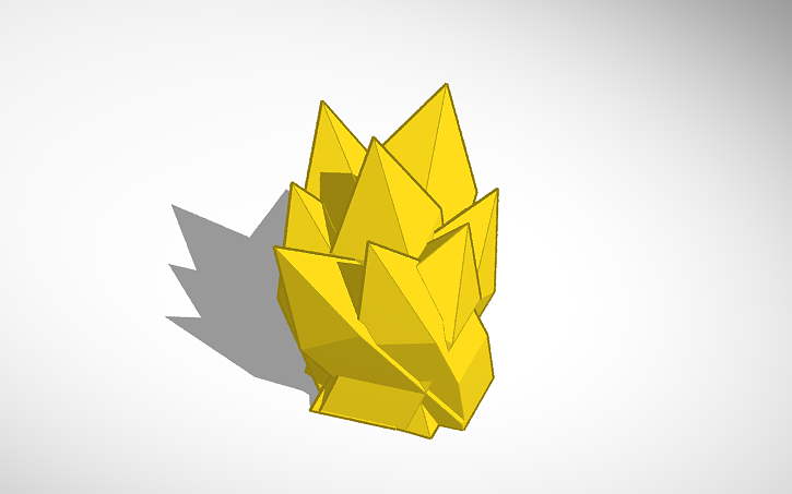 3D design Small Crystal Cluster - Tinkercad